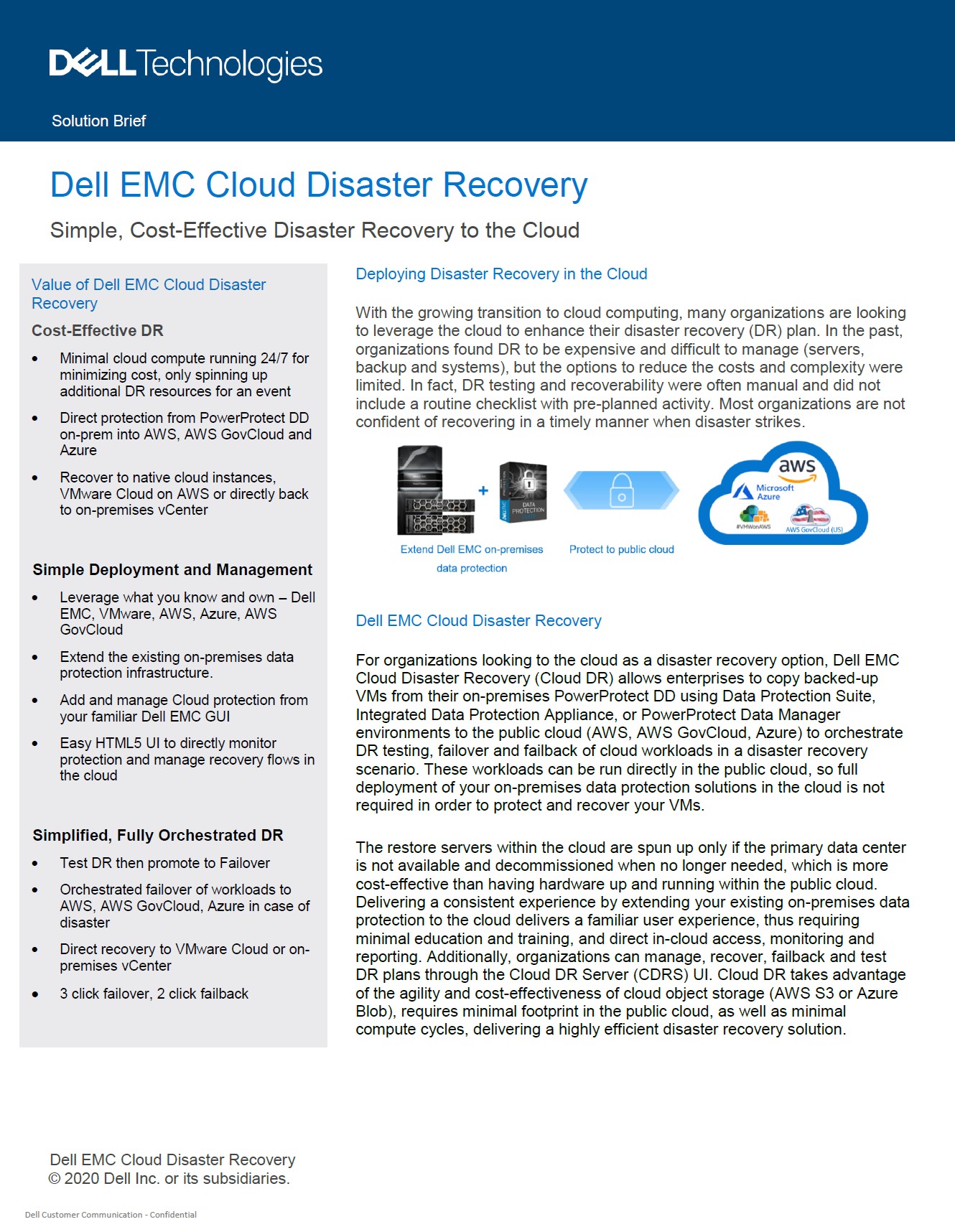 Dell EMC Cloud Disaster Recovery – Launched Tech News